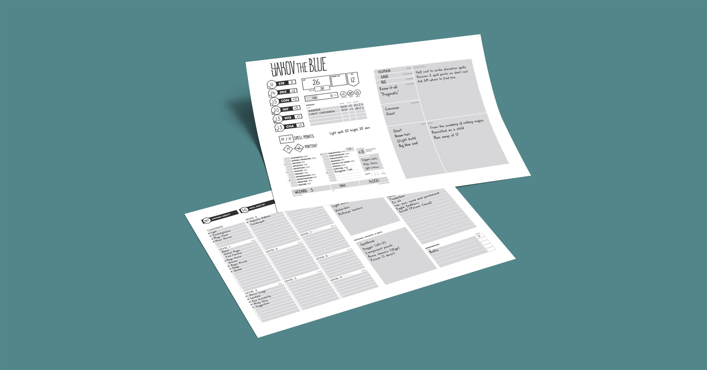 character sheet – NMBJ